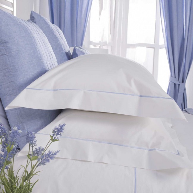 Single Row Cord Bed Linen Collection Color White